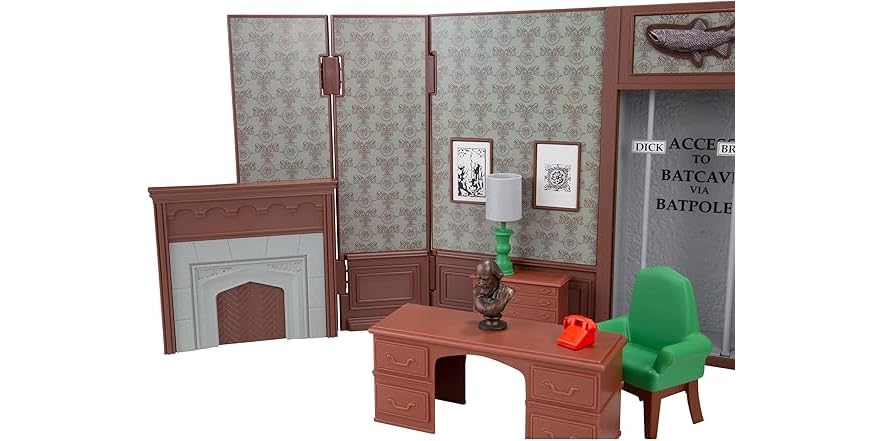 DC Retro Wayne Manor Library Playset