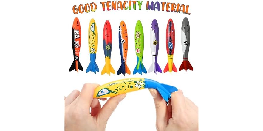 16 Pack Underwater Diving Torpedo Toys