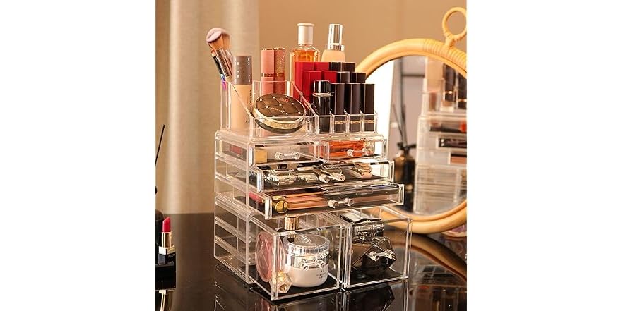 Cq acrylic Makeup Organizer 6-Drawer
