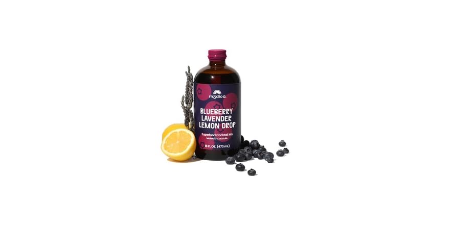 (3 Pack) Modica Cocktail Mixers Blueberry Lavender Lemon Drop