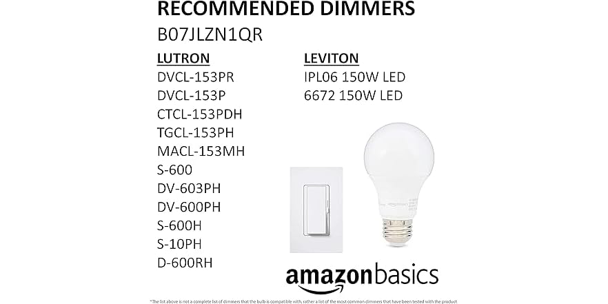 60W Soft White Dimmable LED Bulb (2 Pack or 24 Pack)