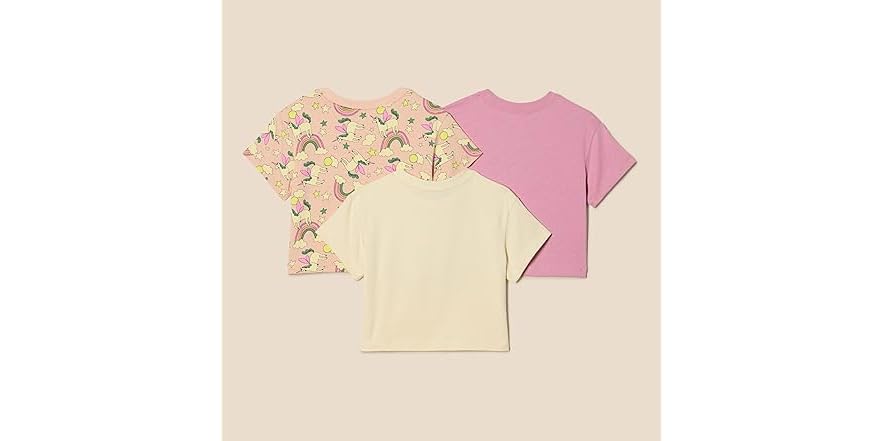 Amazon Girls' Shirts, Pack of 3