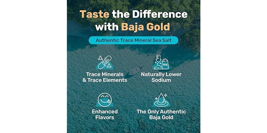Baja Gold Mineral Sea Salt - Pure & Authentic 1 lb