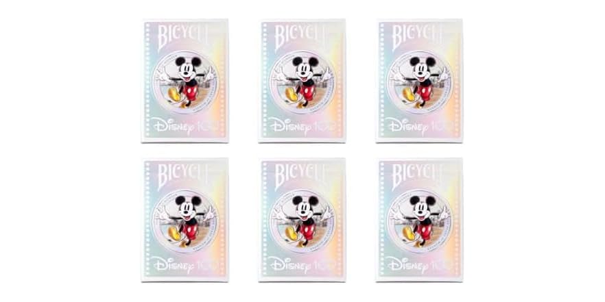 Bicycle Disney 100 Year Cards - 6 Pack