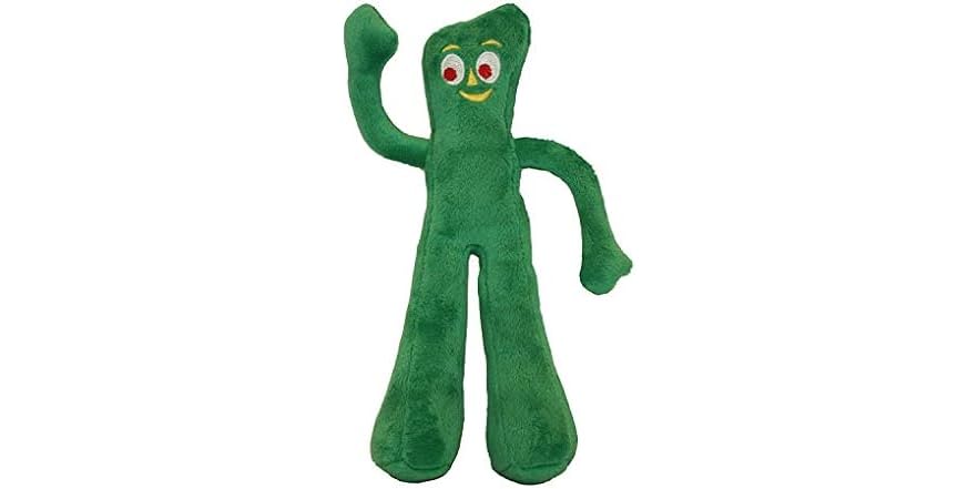 Multipet Gumby Plush Filled Dog Toy, 9"