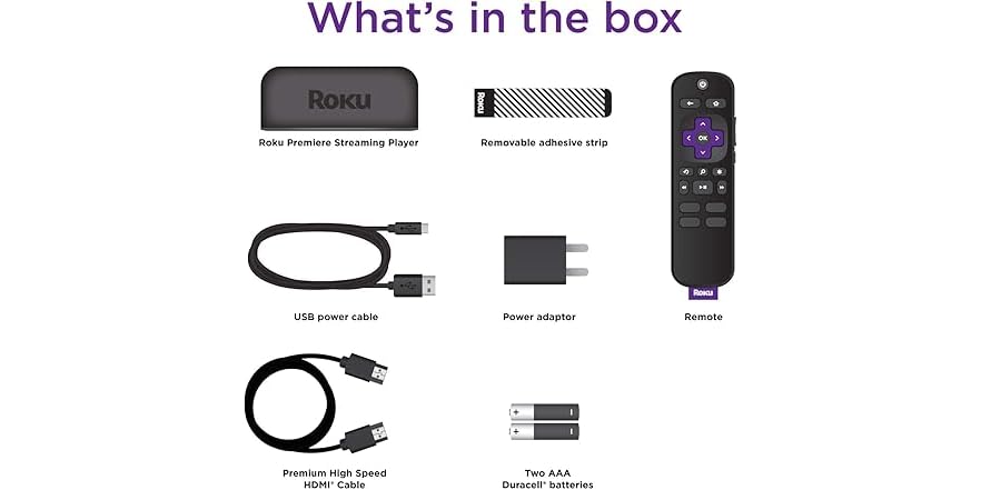 Roku Premiere Streaming Media Player Black