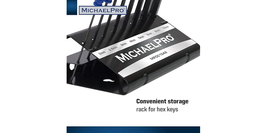 MichaelPro MP001042 8pc T-Handle Allen Wrench Set