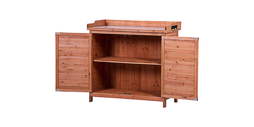 Red Barrel Studio Garden Potting Bench w/ Storage