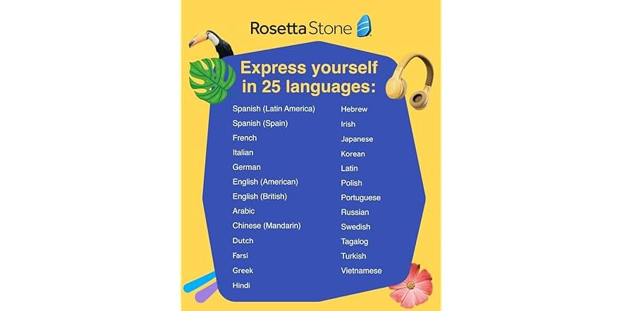 Rosetta Stone: 24 Languages | Lifetime