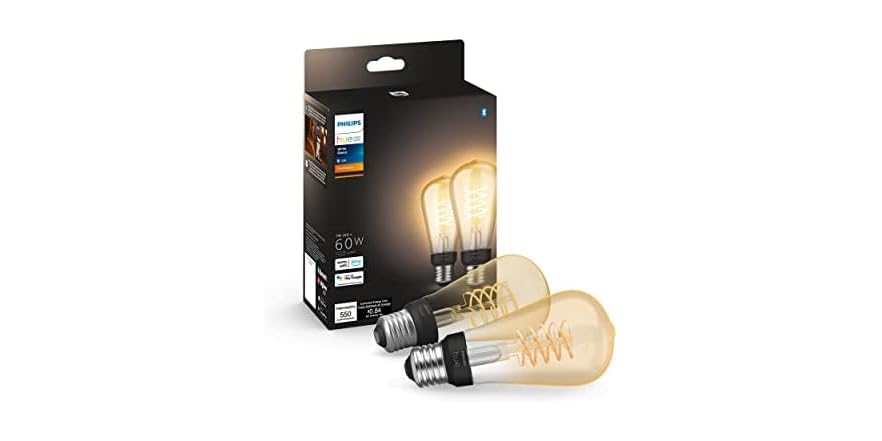 Philips Hue ST19 Filament LED Bulb - 2 Pack (NEW)