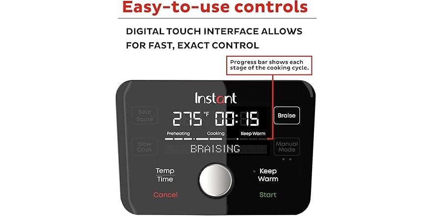 Instant Instant Electric Round Dutch Oven, 6-Qua