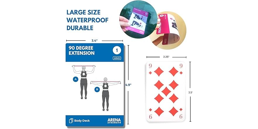 Arena Strength Band Fitness Workout Card