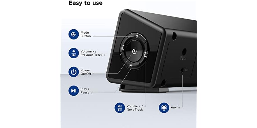 VIPEX 10W Bluetooth Mini Soundbar