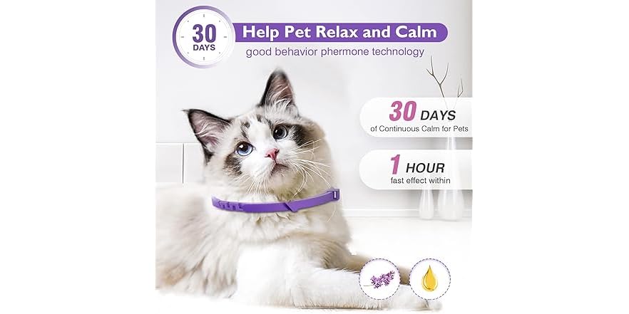 3 Pack Adjustable Cat Calming Collar
