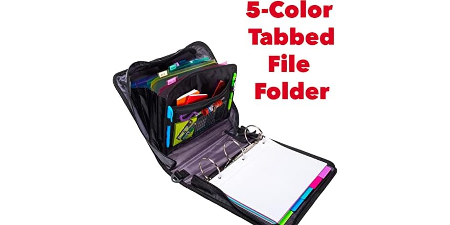 Case-it The Mighty Zip Tab Zipper Binder
