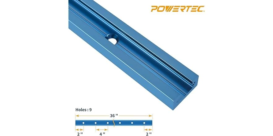 POWERTEC 71887 36 Inch x2 Universal T tr