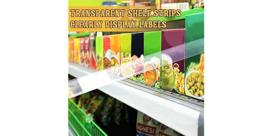 25 PC Self Adhesive Shelf Label Strips