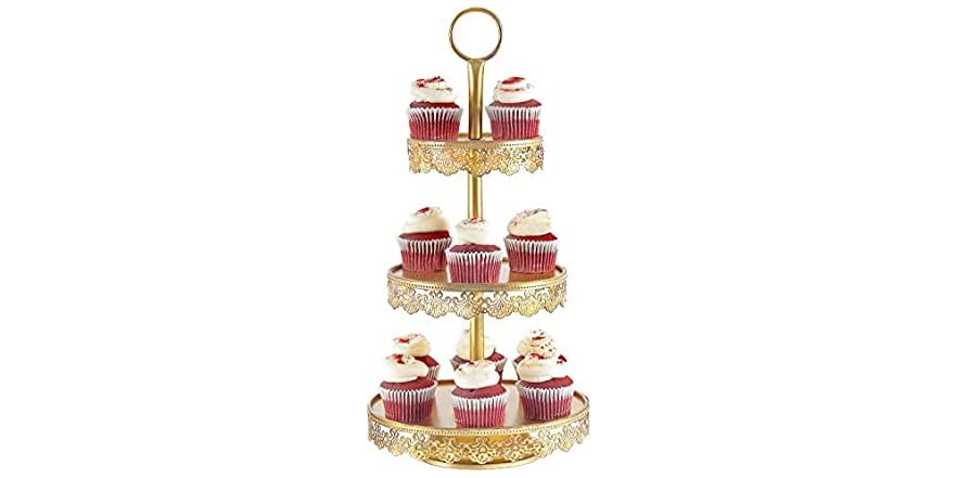 Gold cupcake stand