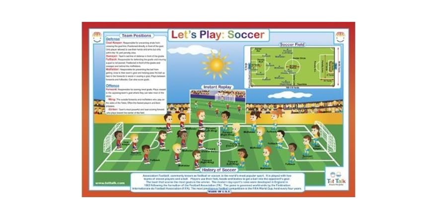 Tot Talk Educational Placemat for Kids