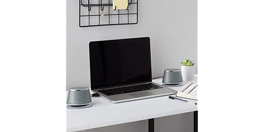 Amazon Basics USB Plug-n-Play Computer Speakers