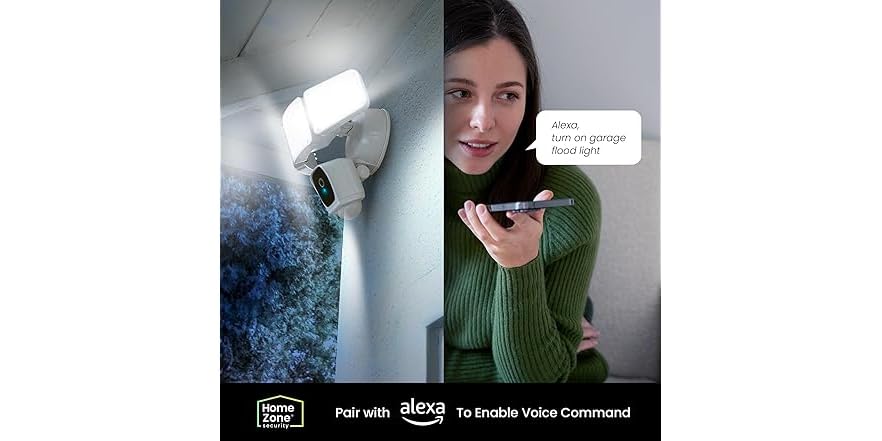 Home Zone Security Triple Head LED Flood Light