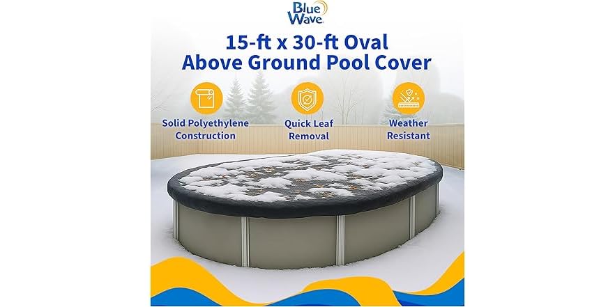Blue Wave Bronze 8-Year 15 ft x 30 ft Oval Above Ground Pool Cover