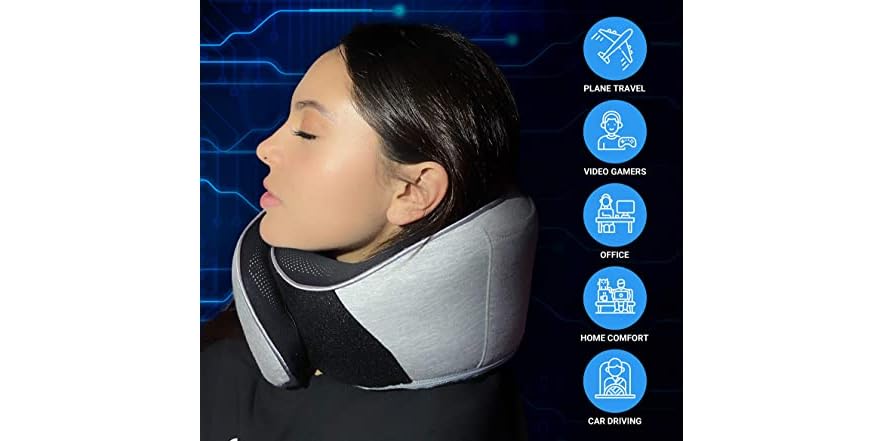 Travel Pillow Turtle Neck Support for Airplane