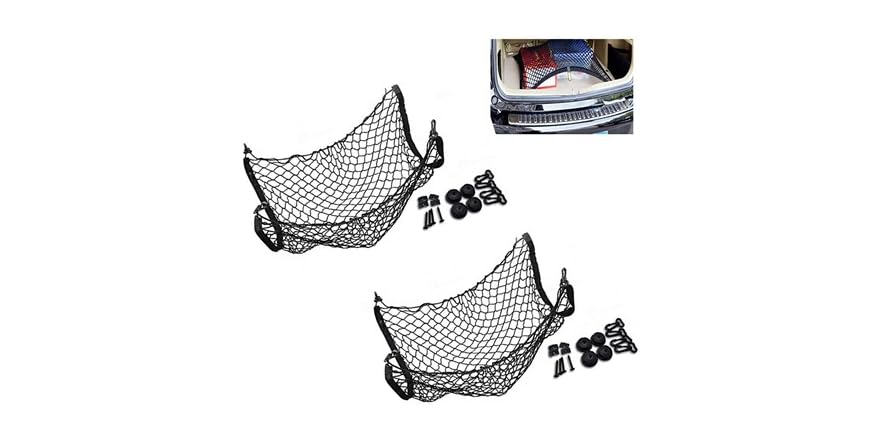 Zone Tech Trunk Mesh Cargo Net, 2PK