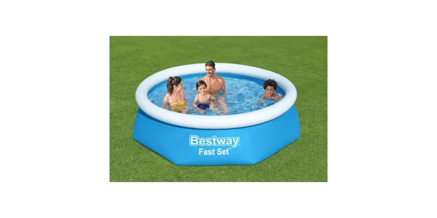 Fast Set 8' x 24" Round Inflatable Pool