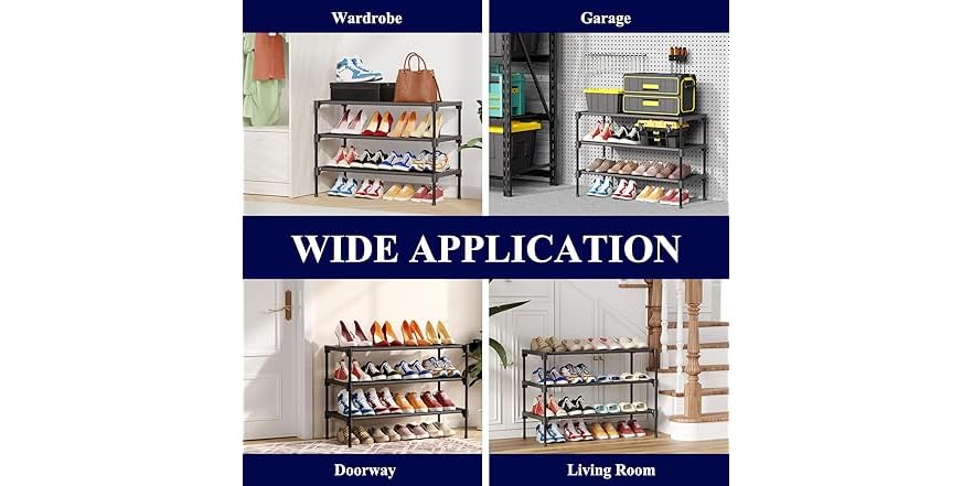 Kitsure Stackable Shoe Rack