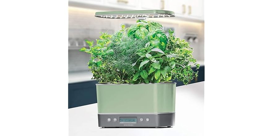 AeroGarden Harvest Elite Indoor Garden Hydroponic System with LED Grow ...