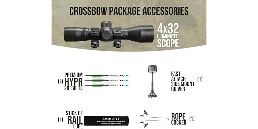 Killer Instinct Burner 415 FPS Crossbow Package 4pk