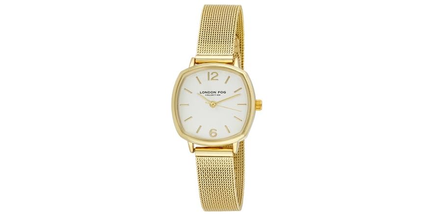London Fog Women's Hexagon Mesh Watch