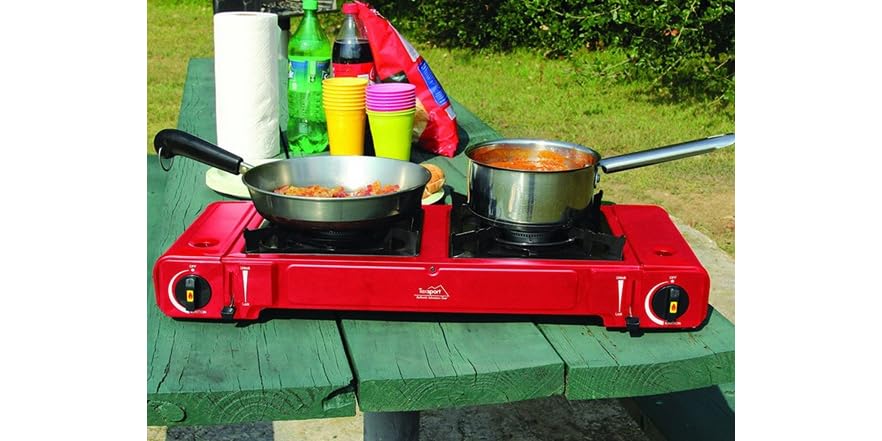 Texsport Double Burner Butane Stove