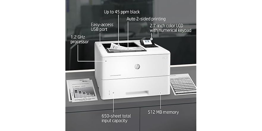 HP LaserJet Enterprise M507dn Monochrome Printer