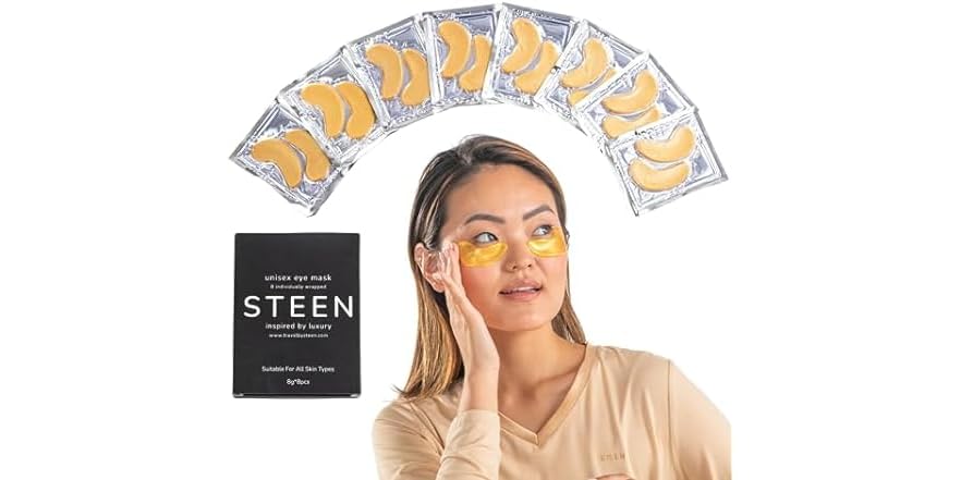 STEEN Gold Collagen Eye Mask (8 Count)
