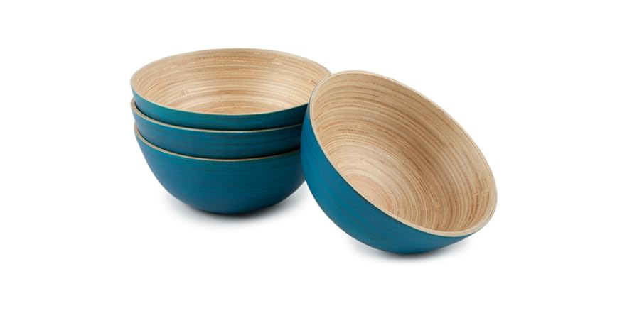 4 Modern Round Bowl Set