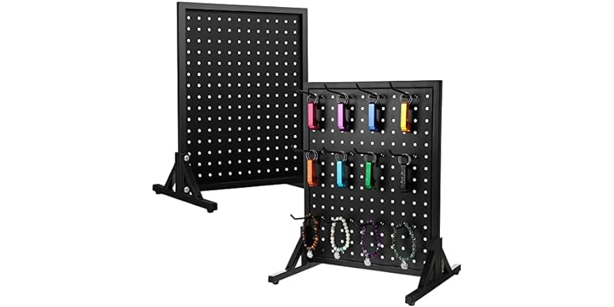 2 PC Metal Pegboard Display Stand