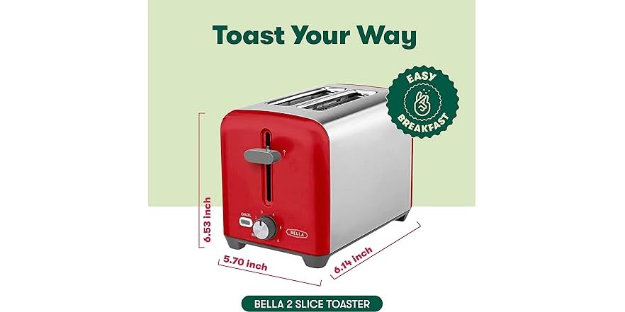 BELLA 2 Slice Toaster
