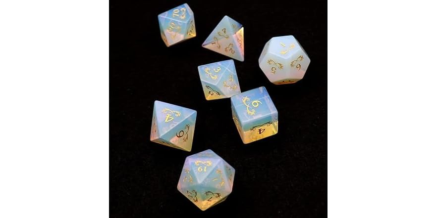 Opal DND Dice Set with Premium Case