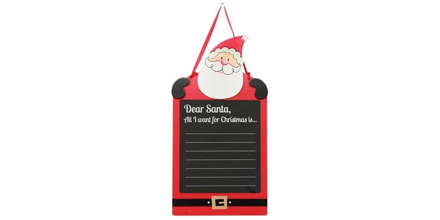 Dear Santa Chalkboard Sign
