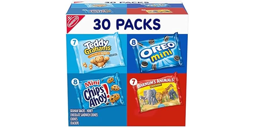 Nabisco Team Favorites Variety Pack 30 Snack Packs