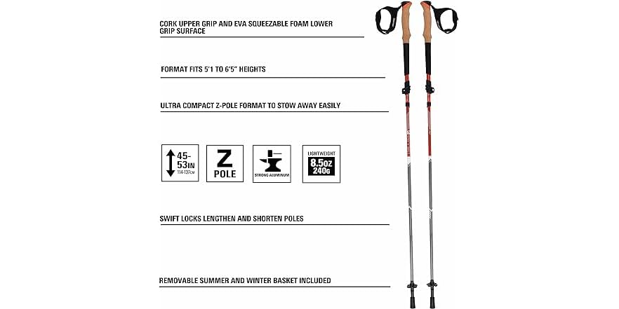 Terrain™ Alpha Aluminum Trekking Poles