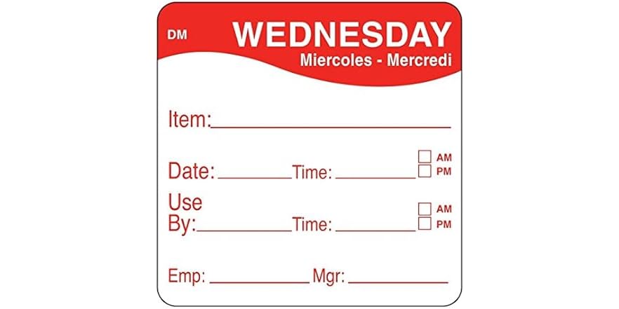 DAYMARK FOOD SAFETY Label 2x2 Dissolve