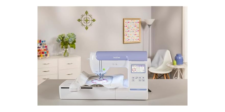 Brother Embroidery Machine PE800, 138 Built-in Designs, 5" x 7" Hoop ...
