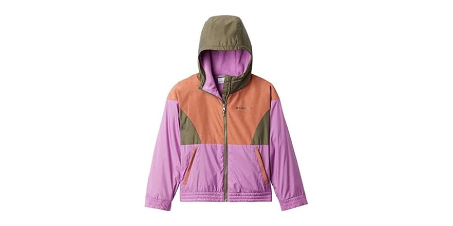 Columbia Youth Girls Side Hill Lined Windbreaker