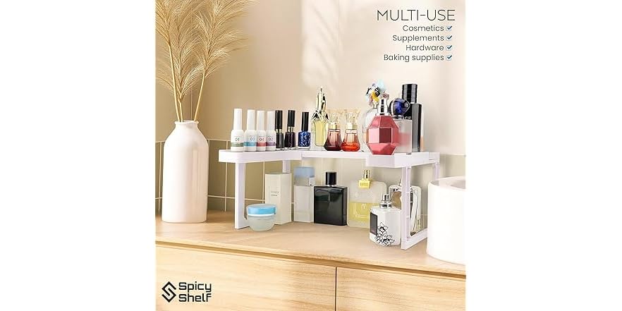 Spicy Shelf 3.0 Expandable 2 Tiered Spice Rack