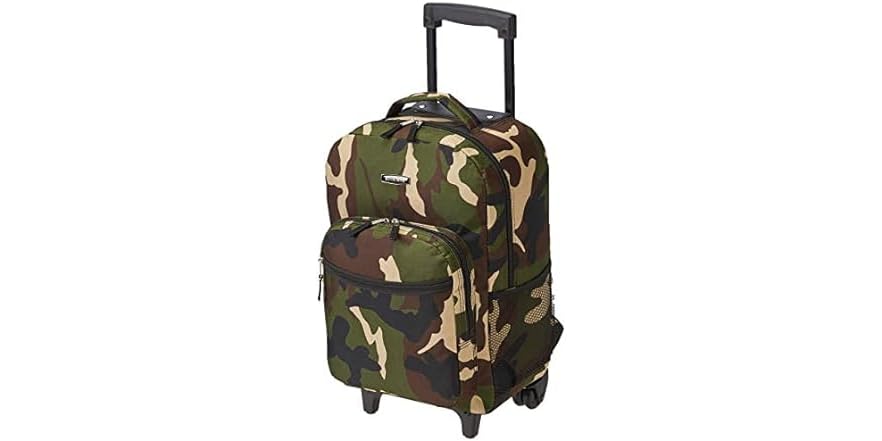 Rockland Handle Rolling Backpack 17-In