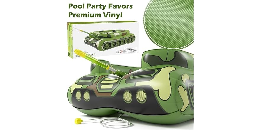 Jasonwell Inflatable Tank Pool Float