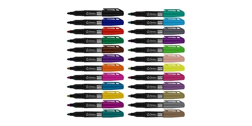 24 Mini Permanent Markers